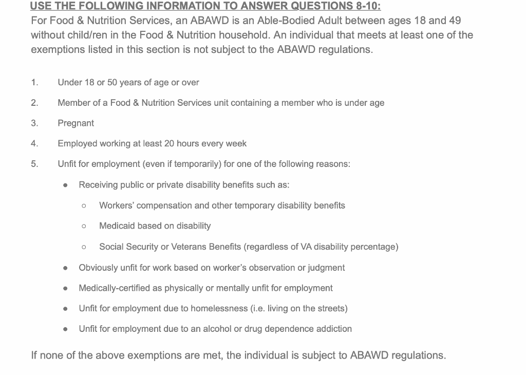 Solved USE THE FOLLOWING INFORMATION TO ANSWER QUESTIONS | Chegg.com