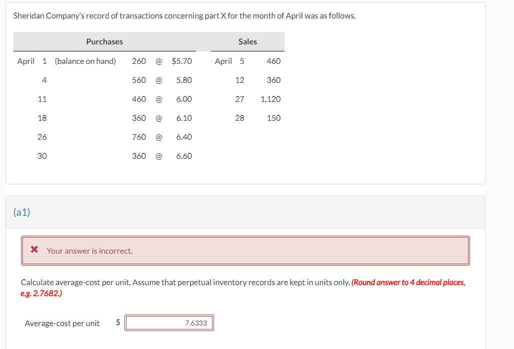 Solved Sheridan Company's record of transactions concerning | Chegg.com