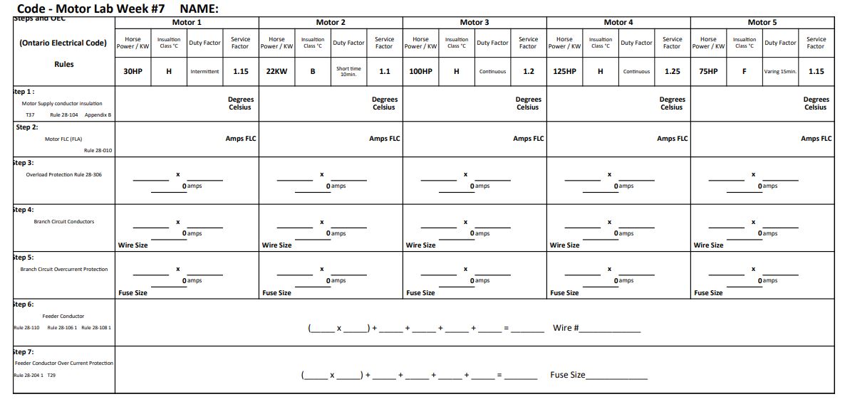 Code - Motor Lab Week \#7 NAME:Code - Motor Lab Week | Chegg.com