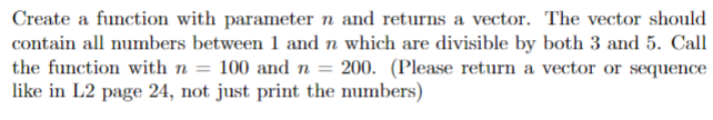 Solved Create a function with parameter n and returns a | Chegg.com