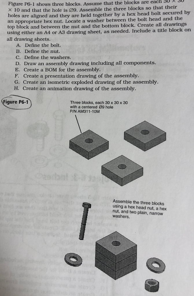Solved Figure P6-1 shows three blocks. Assume that the | Chegg.com