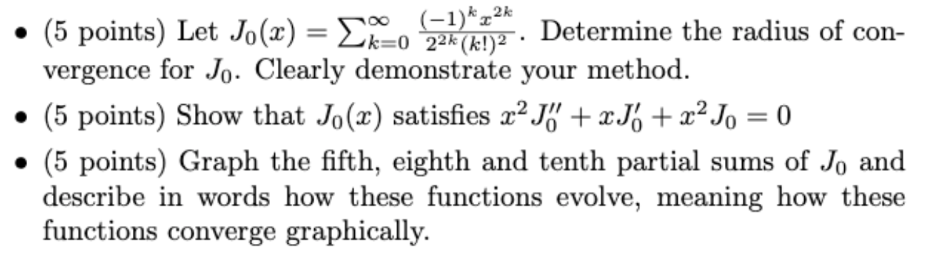 Solved 2k (-1* • (5 points) Let Jo() = =0 2278732. Determine | Chegg.com Solved 2k (-1* • (5 points) Let Jo() = =0 2278732. Determine | Chegg.com