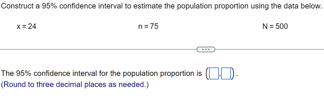 Solved Construct a 95% confidence interval to estimate the | Chegg.com