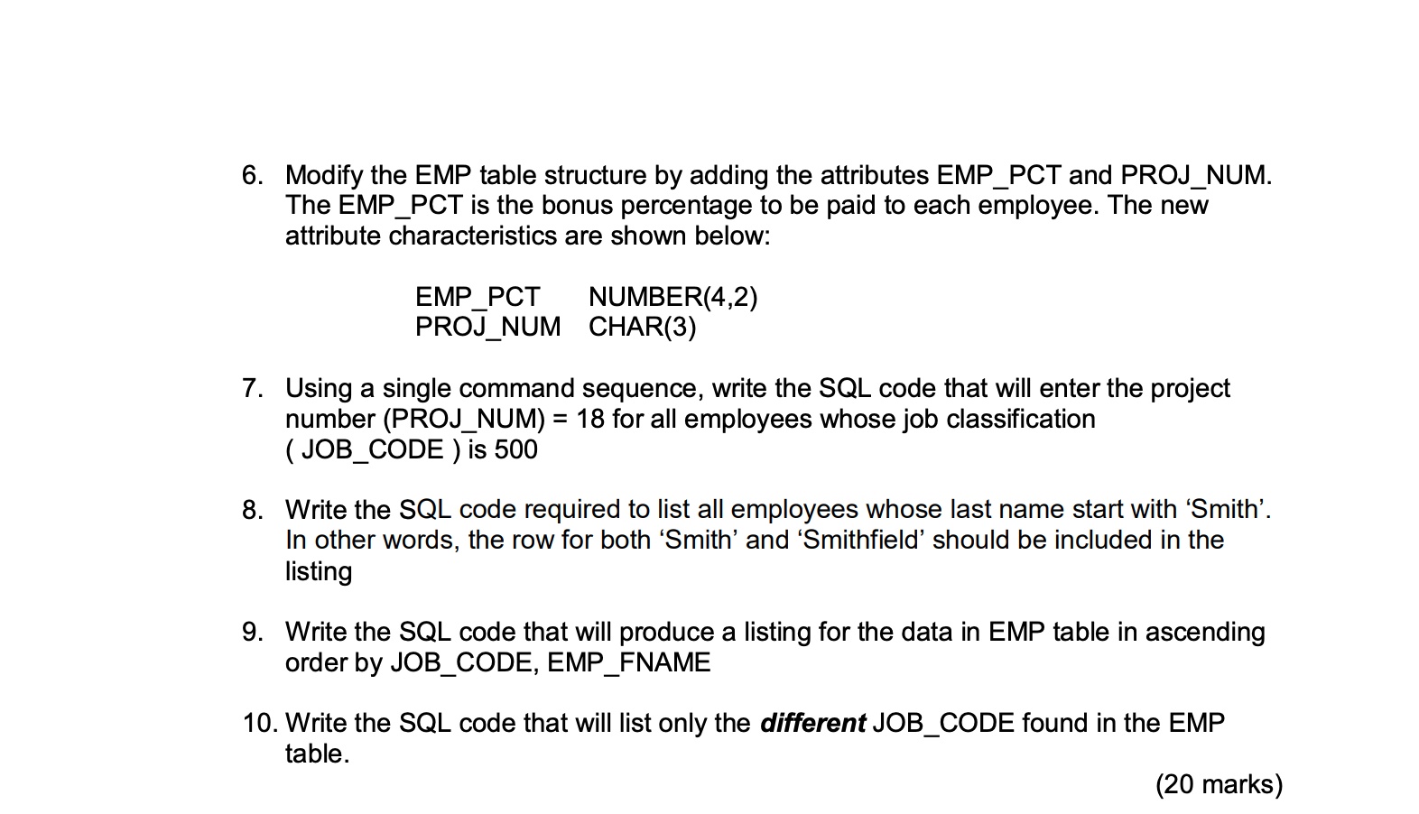 Solved Tutorial BIT2C093 - Database Management 1. The | Chegg.com