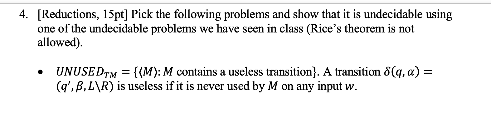 Solved 4. [Reductions, 15pt] Pick the following problems and | Chegg.com
