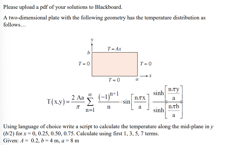 Solved Please upload a pdf of your solutions to Blackboard. | Chegg.com
