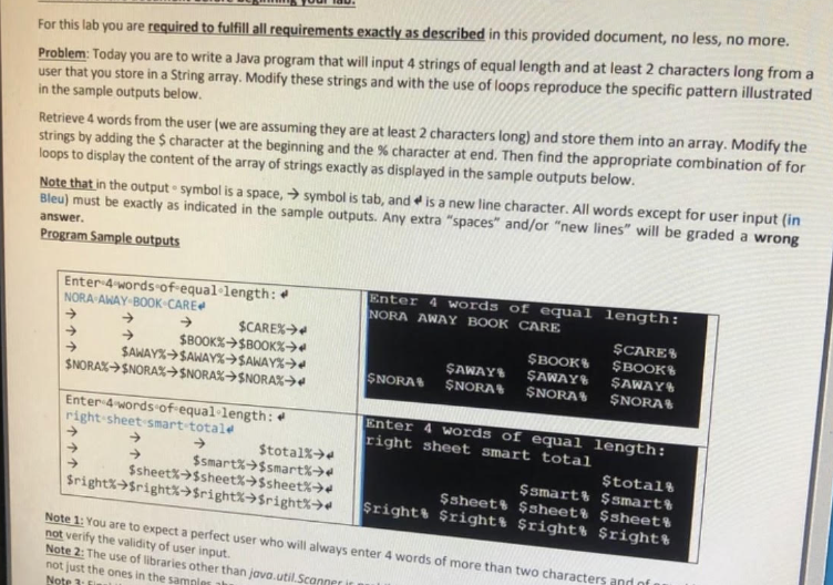 Solved For this lab you are required to fulfill all | Chegg.com