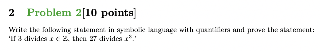Solved Write the following statement in symbolic language | Chegg.com