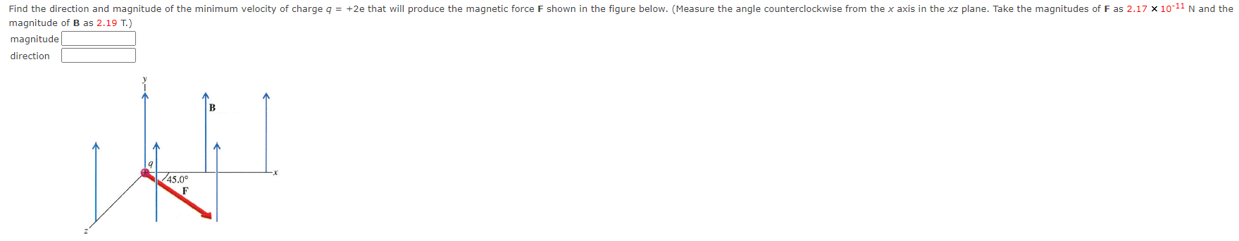 Solved Find the direction and magnitude of the minimum | Chegg.com