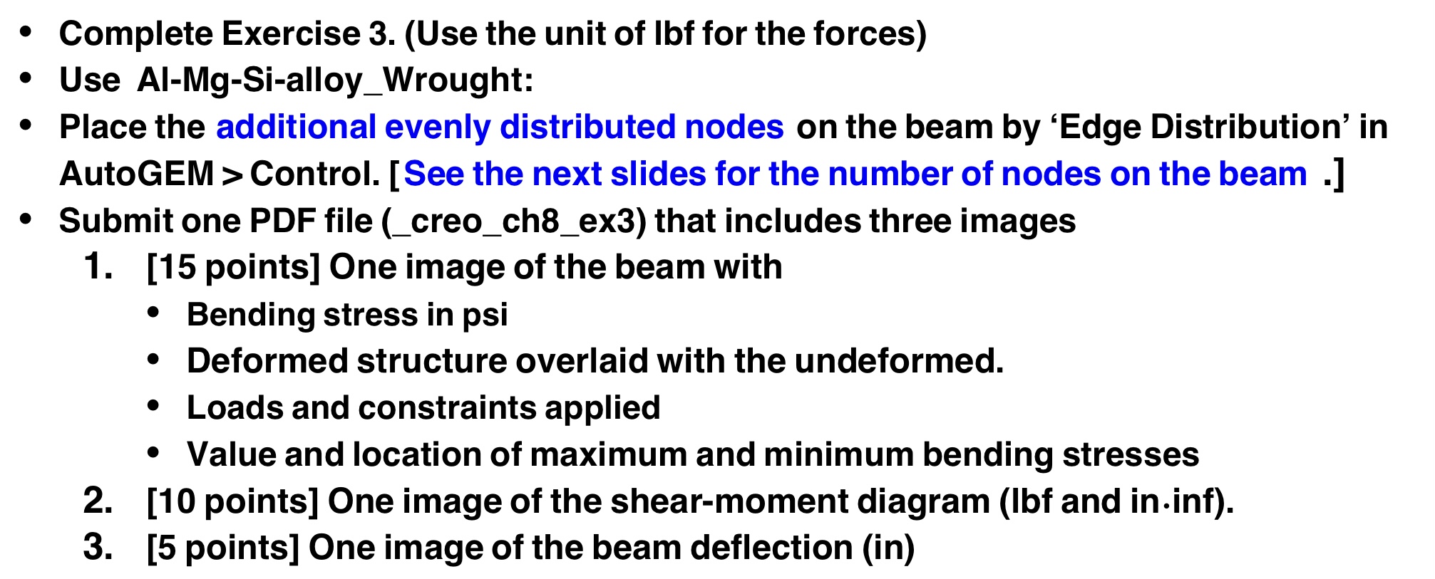 Solved Node Placement At Loads/Constraints A 3 | Chegg.com