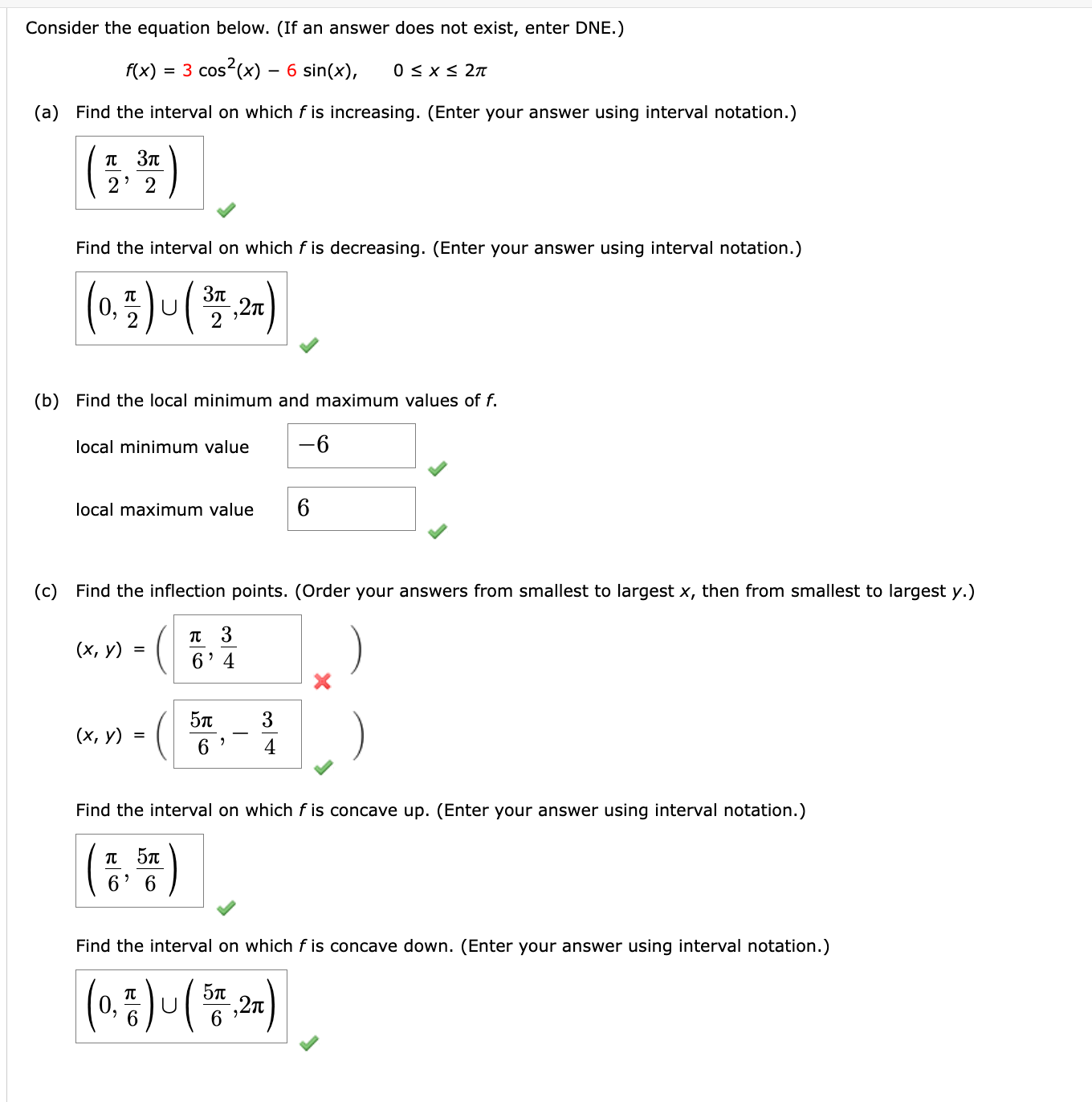 Solved Consider the equation below. (If an answer does not | Chegg.com