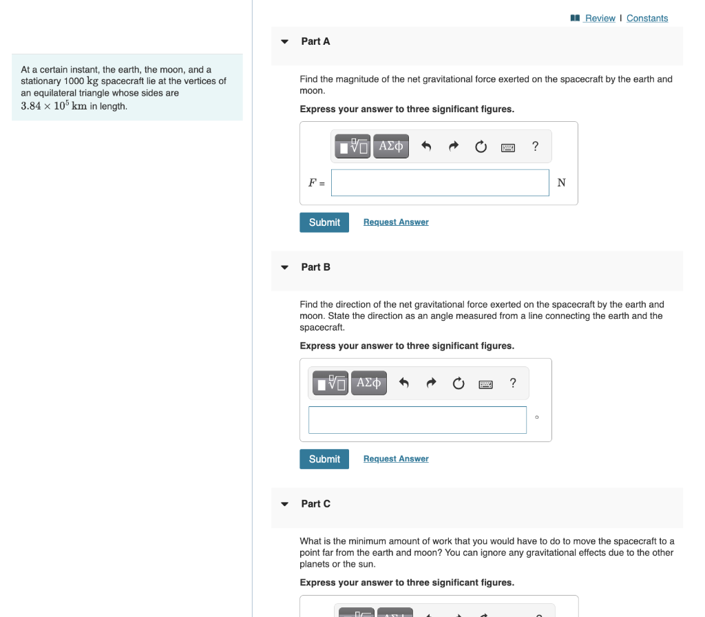 Solved II Review | Constants Part A At a certain instant, | Chegg.com