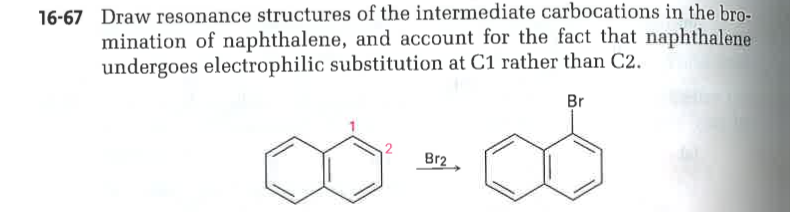Solved Draw resonance structures of the intermediate | Chegg.com