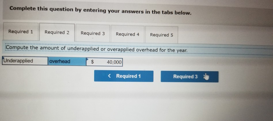 Solved Required: 1. Compute the predetermined overhead rate | Chegg.com