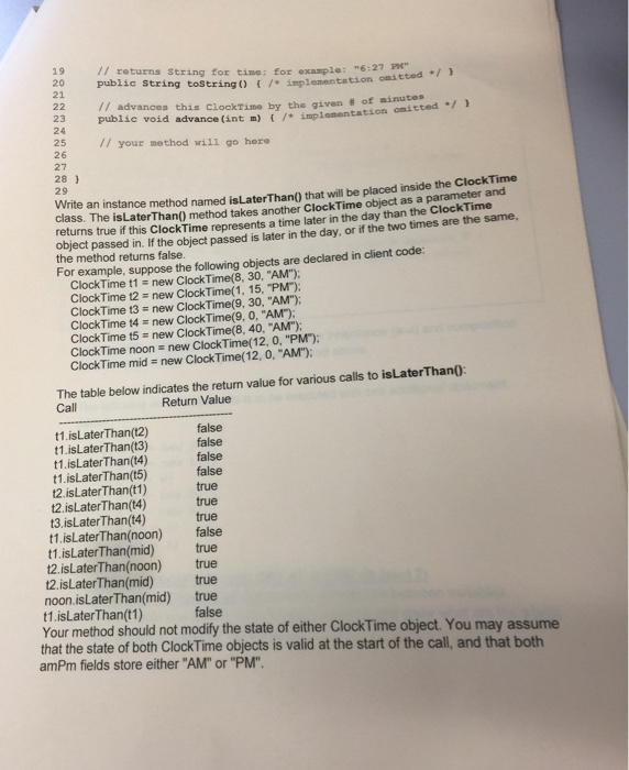 Solved [15 points] 9. Classes and Objects Suppose that you | Chegg.com