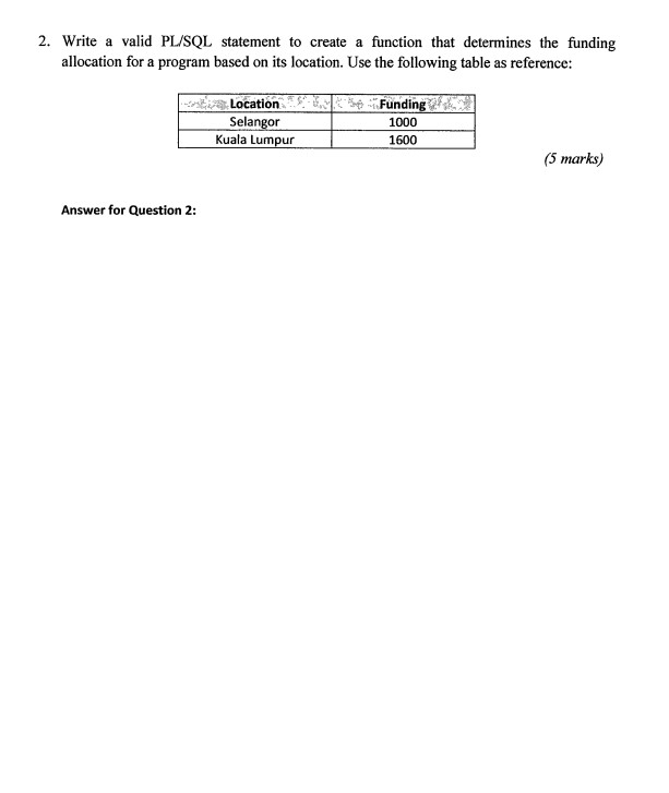 Solved 1. Fill the empty lines with appropriate PL/SQL code | Chegg.com