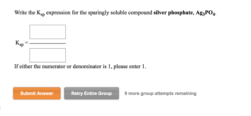 Solved Write the Ksp expression for the sparingly soluble | Chegg.com
