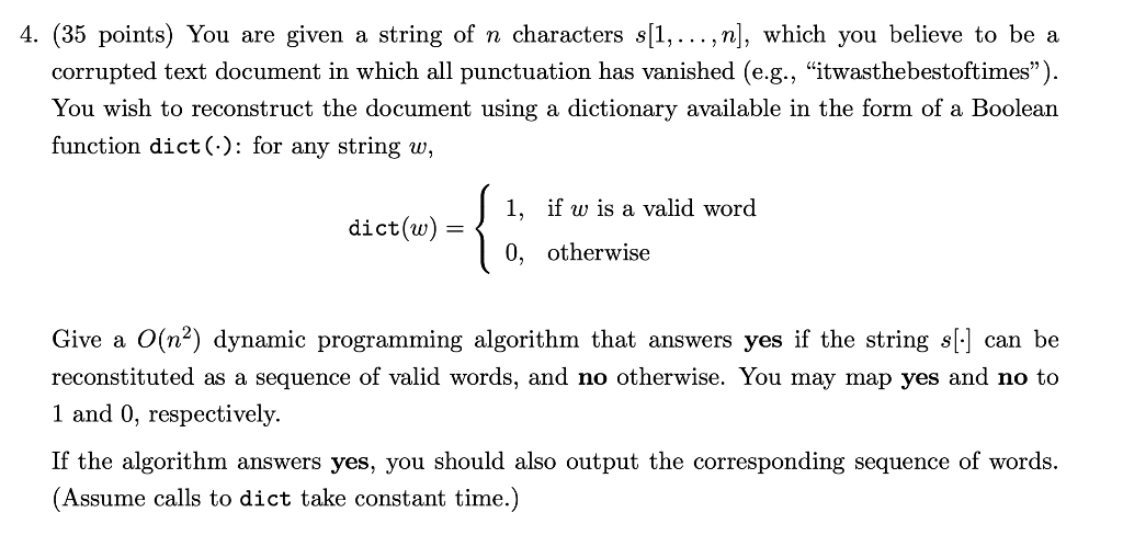 You need to answer: 1. Describe your algorithm | Chegg.com