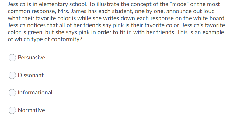 Solved Jessica is in elementary school. To illustrate the | Chegg.com