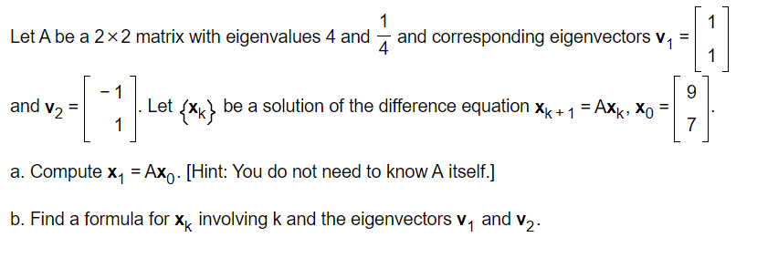 a. x1=Ax0=[−]−(Type an integer or simplified fraction | Chegg.com