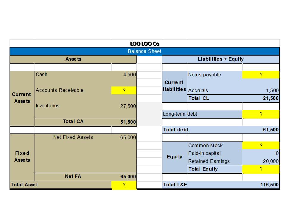 Solved The Balance Sheet of LOO LOO co. as per 31 December | Chegg.com