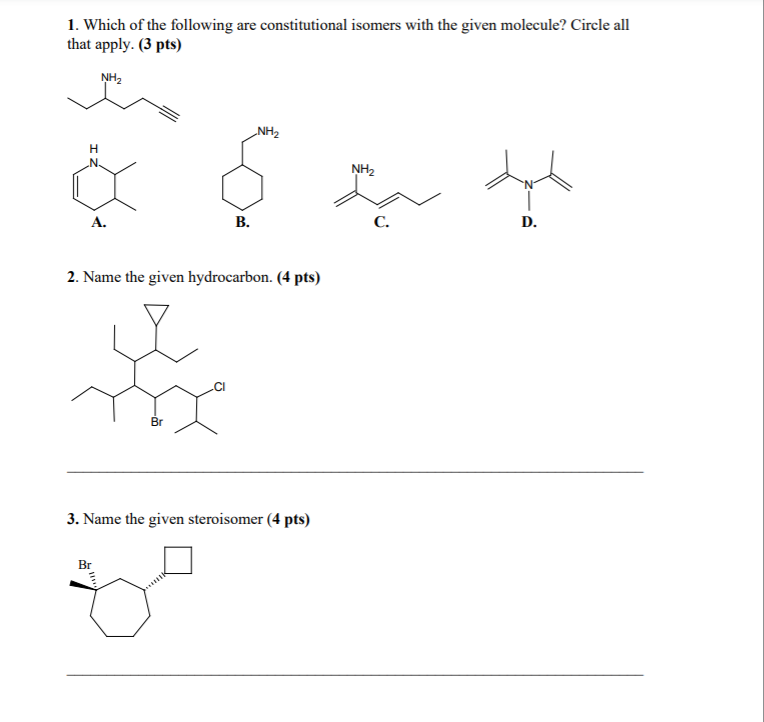 Solved 4. From the perspective of viewing down the C2-C3 | Chegg.com