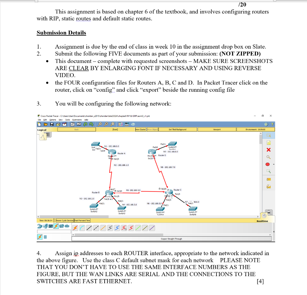 /20 This assignment is based on chapter 6 of the | Chegg.com