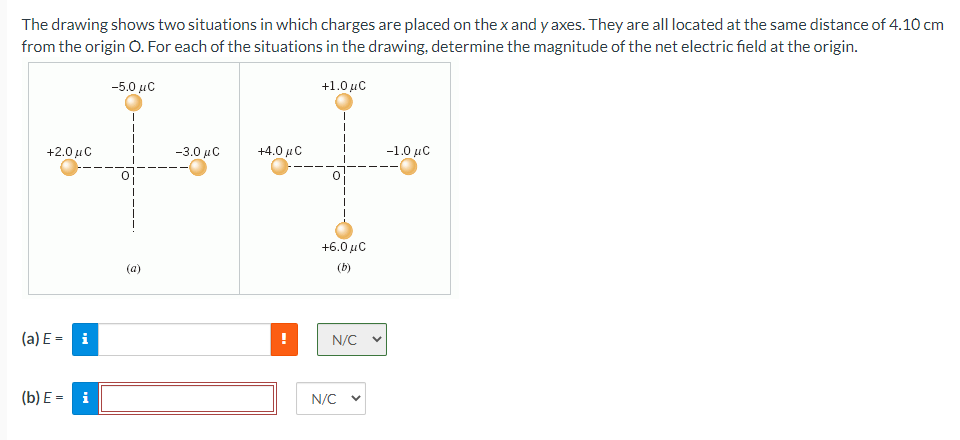 [Solved]: The drawing shows two situations in which charge