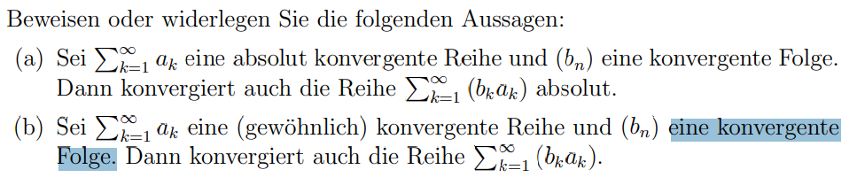 Solved conditional vs. absolute convergence Prove or | Chegg.com