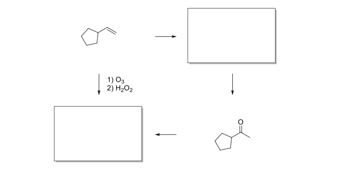 Solved 1) O₃ 2) H2O2 * isopropyl propionate propionic acid | Chegg.com
