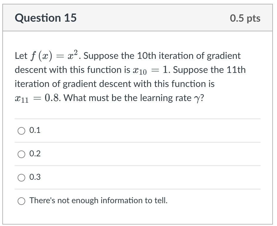 Solved Question 15Let f(x)=x2. ﻿Suppose the 10 ﻿th iteration | Chegg.com
