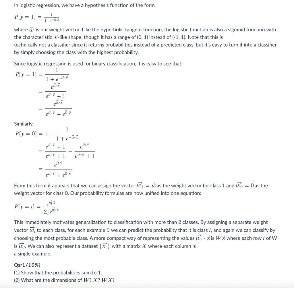 Solved Qsr1: (1) Show that the probabilities sum to 1. (2) | Chegg.com