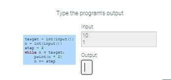 Solved Type the program's output Input 10 1 ages - 2A | Chegg.com