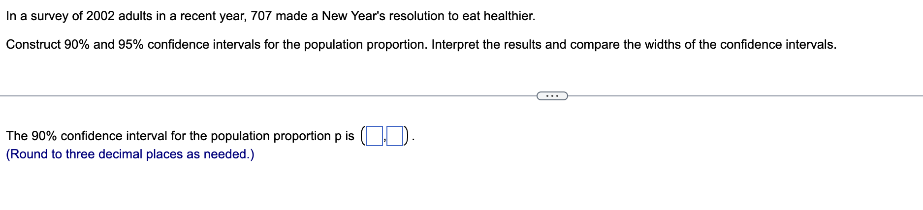 Solved In a survey of 2002 adults in a recent year, 707 made | Chegg.com