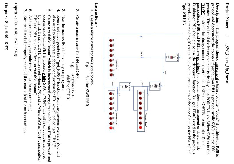 Solved Project Name:- _ . ﻿SW_Count_Up_DownDescription:- | Chegg.com