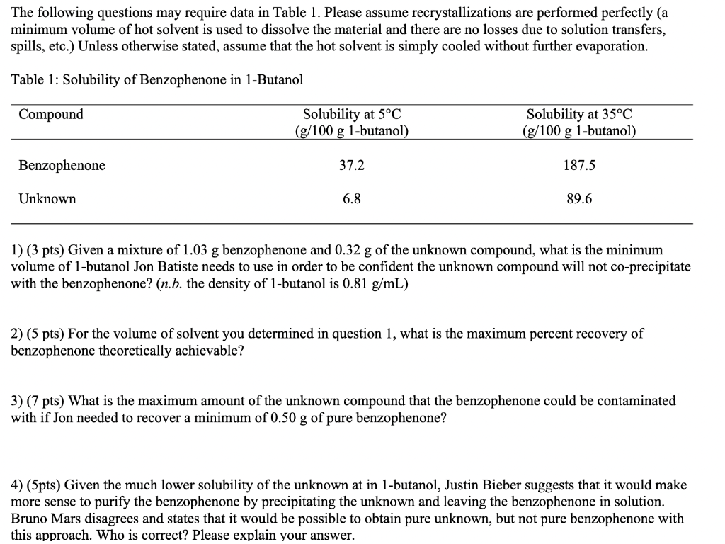Solved The following questions may require data in Table 1 . | Chegg.com