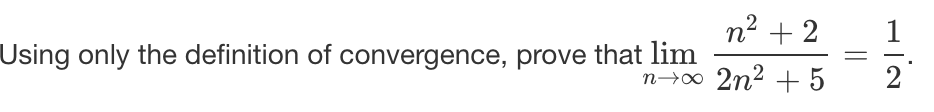 Solved 1 Using only the definition of convergence, prove | Chegg.com
