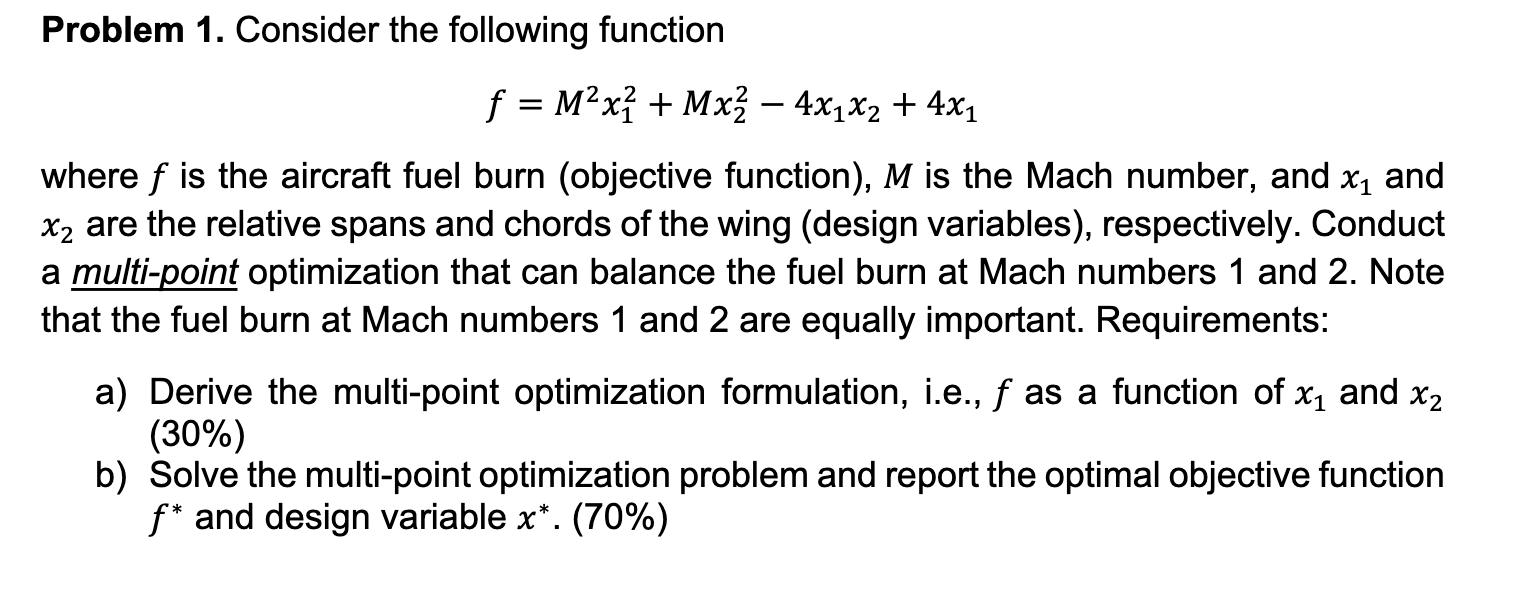 Solved Problem 1. Consider the following function | Chegg.com