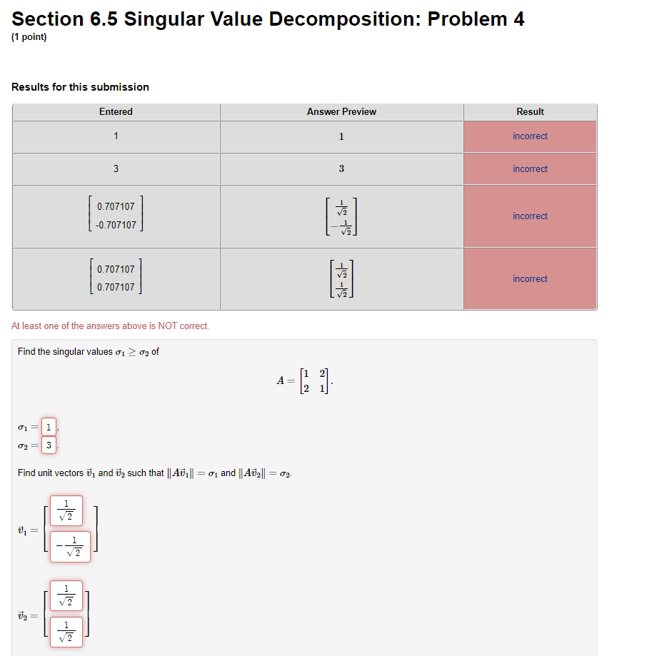 Solved Section 65 Singular Value Decomposition Problem 4 2231