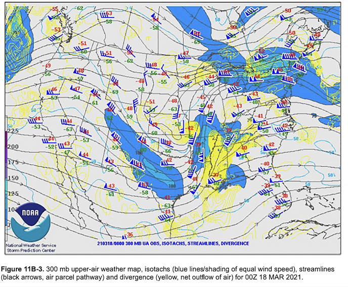 Figure 11B-1. Analyzed weather map with isobars, | Chegg.com