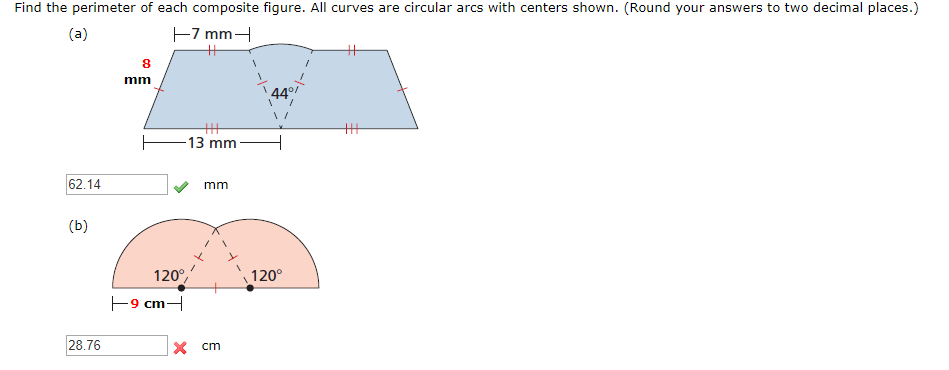 Solved Find the perimeter of each composite figure. All | Chegg.com