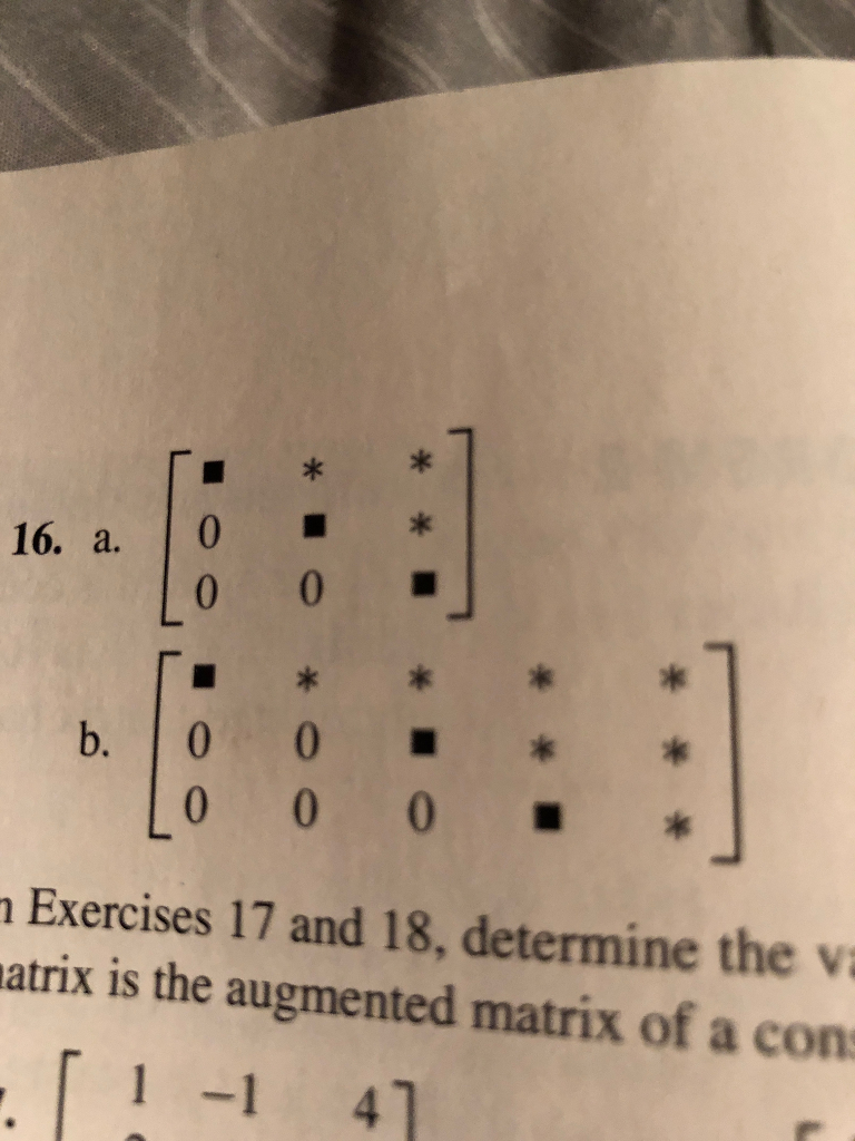 Solved Suppose each matrix represent the augmented matrix | Chegg.com