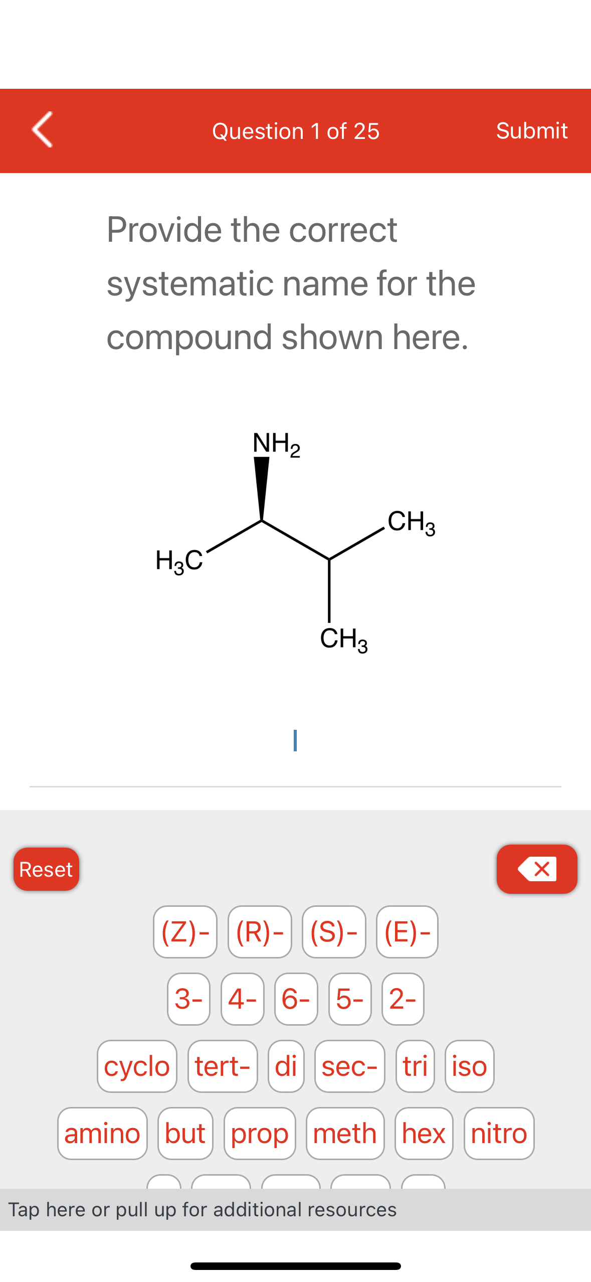 Solved Provide the correctsystematic name for thecompound | Chegg.com