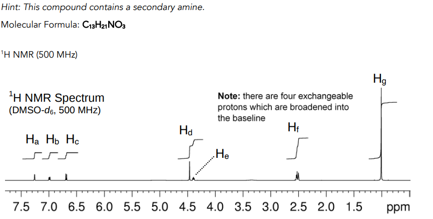 Hint: This compound contains a secondary amine. | Chegg.com