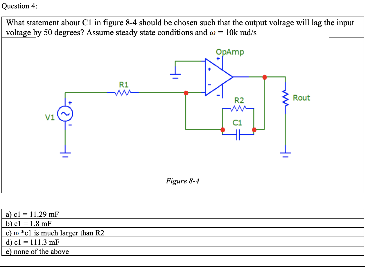 Solved Question 4: What statement about C1 in figure 8-4 | Chegg.com