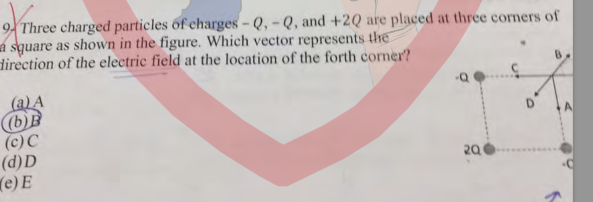 Solved 9. Three charged particles of eharges −Q,−Q, and +2Q | Chegg.com