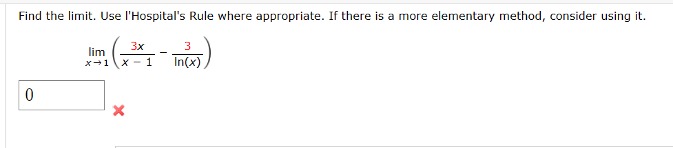 Solved Find the limit. ﻿Use l'Hospital's Rule where | Chegg.com