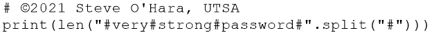 Solved # (c)21 Steve O'Hara, UTSA print (10−5+50∗2//3%10)# | Chegg.com