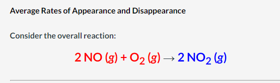 Average Rates of Appearance and Disappearance | Chegg.com