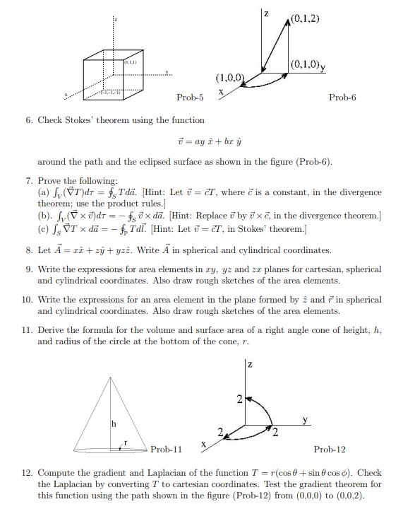 Solved Check Stokes' theorem using the | Chegg.com